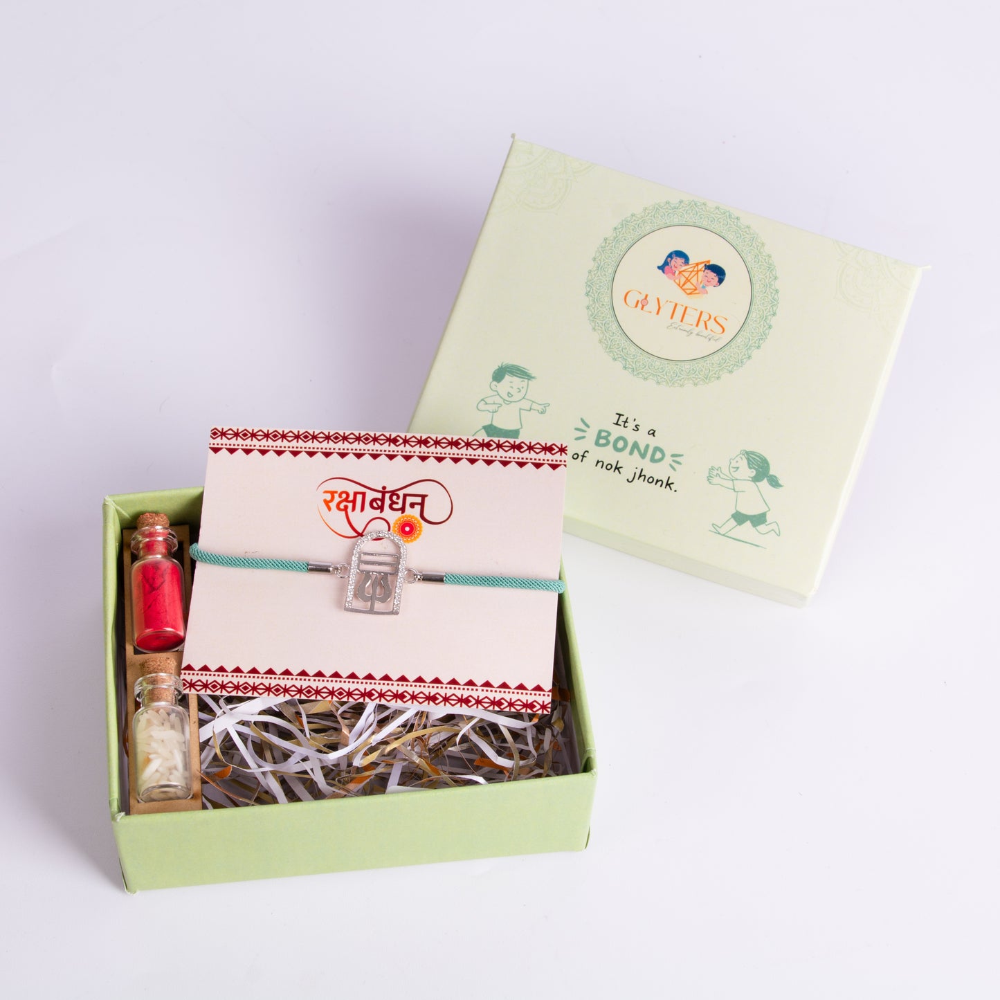 Shiv Trishul Frame Rakhi – Glyters